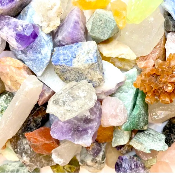 Accents | Rough Raw Gemstone Mixed Crystals In Assorted Sizes Gems ...